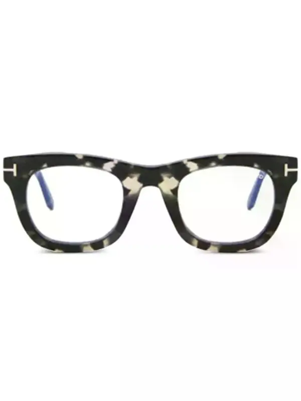 TOM FORD Tortoiseshell Square-frame Glasses - Black
