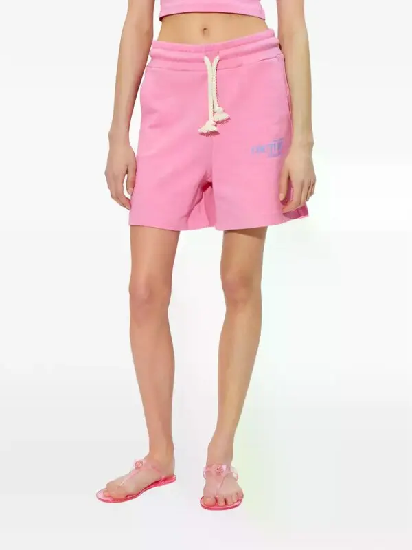 Versace Drawstring Logo Shorts - Pink