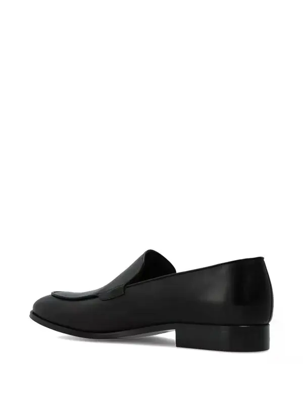 FABI Leather Loafers - Black
