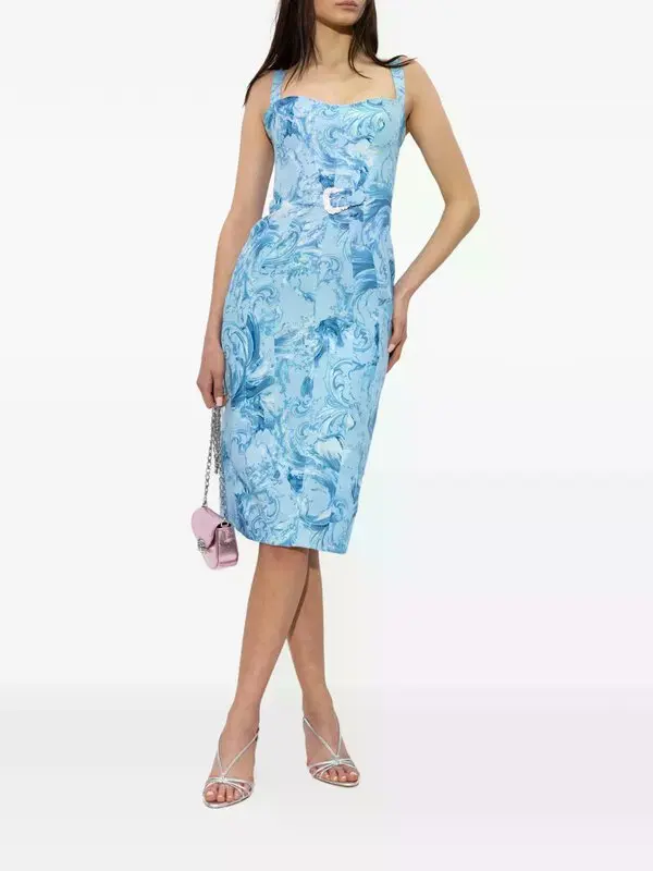 Versace Buckle Print Dress