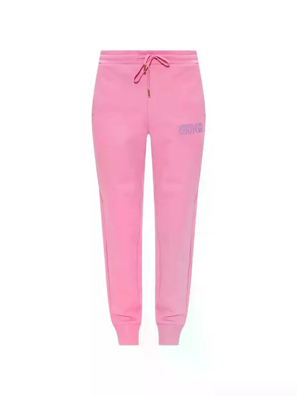 Versace Logo-embroidered Track Pants - Pink