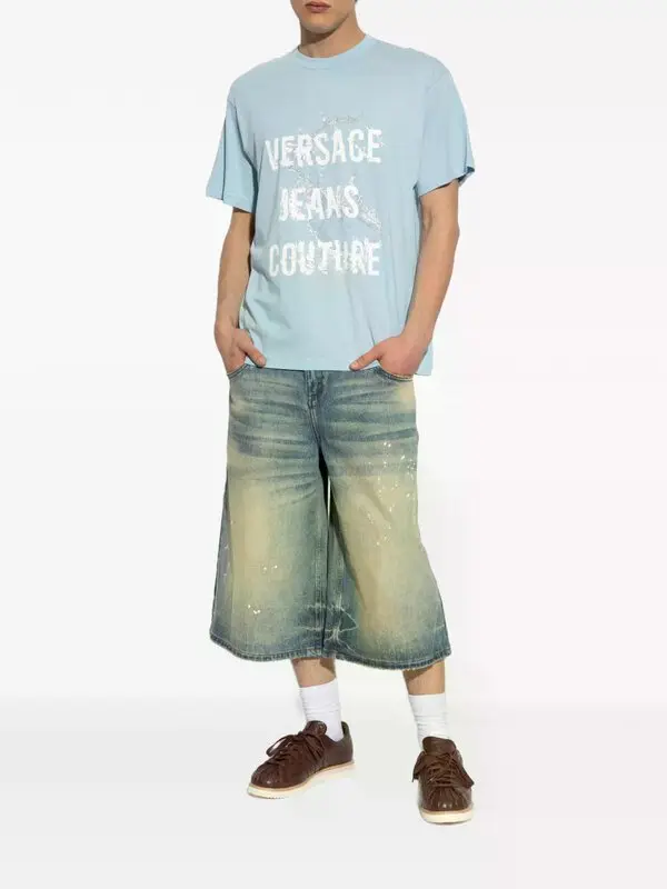 Versace Print T-shirt - Blue