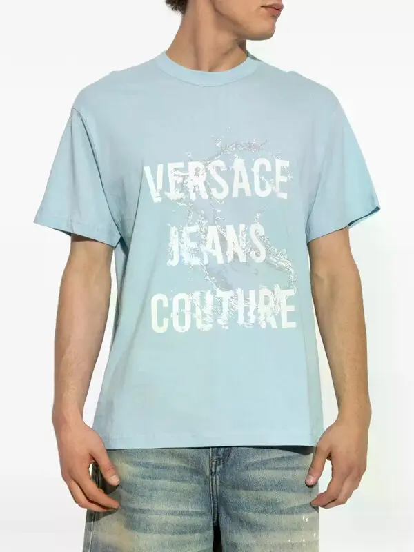 Versace Print T-shirt - Blue