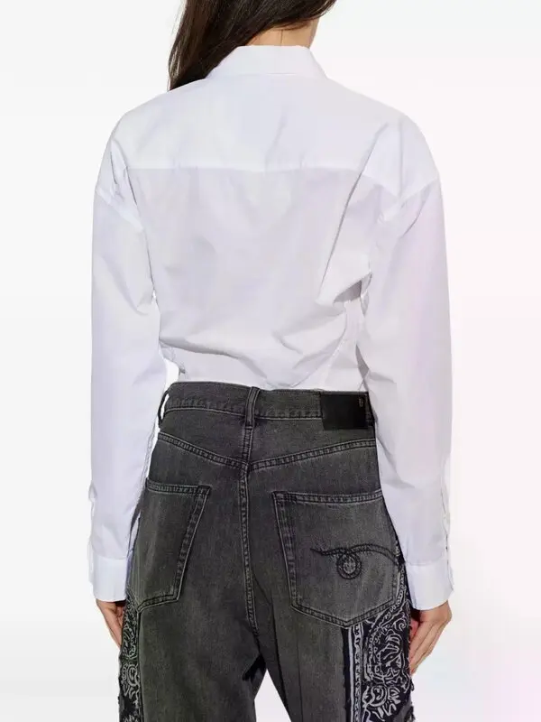R13 Cropped Button-down Shirt