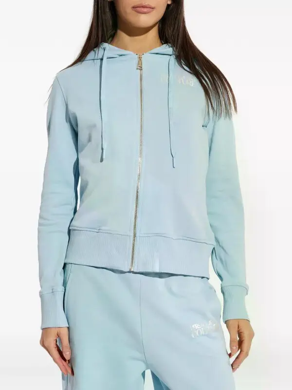 Versace Zip-up Sweatshirt - Blue