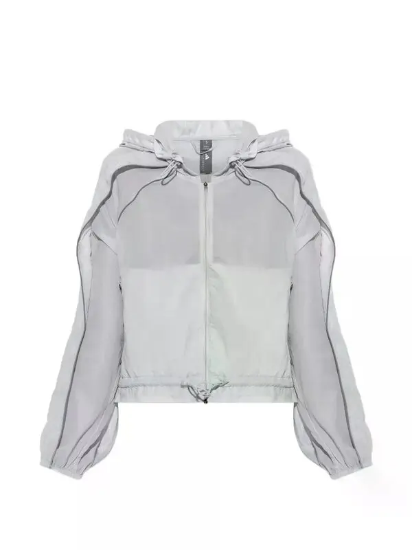 Adidas By Stella McCartney Hooded Piped Jacket - Grey