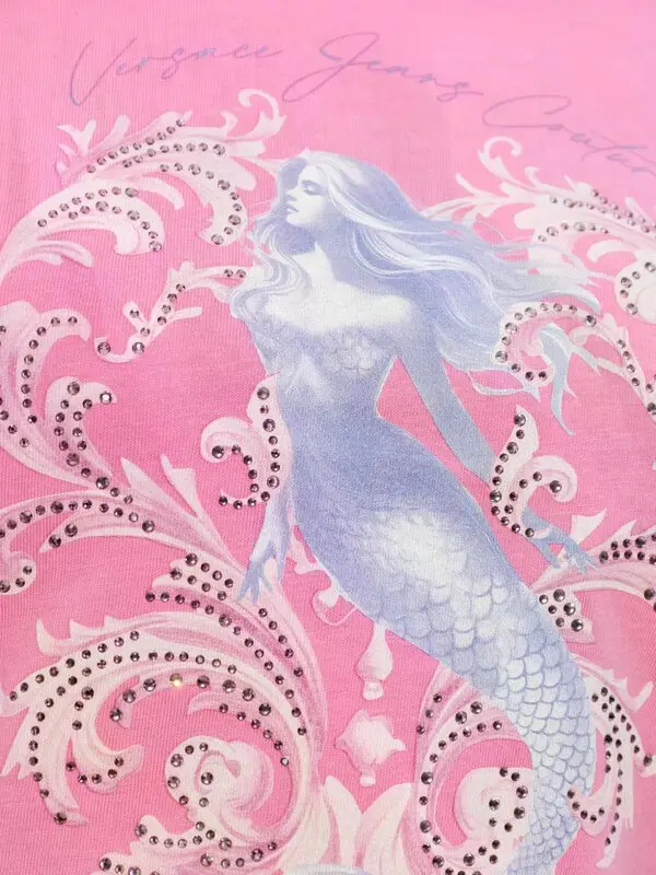 Versace Mermaid-graphic Cotton T-shirt