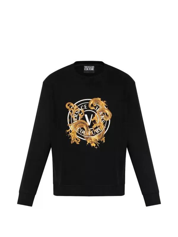 Versace Graphic-print Sweatshirt - Black