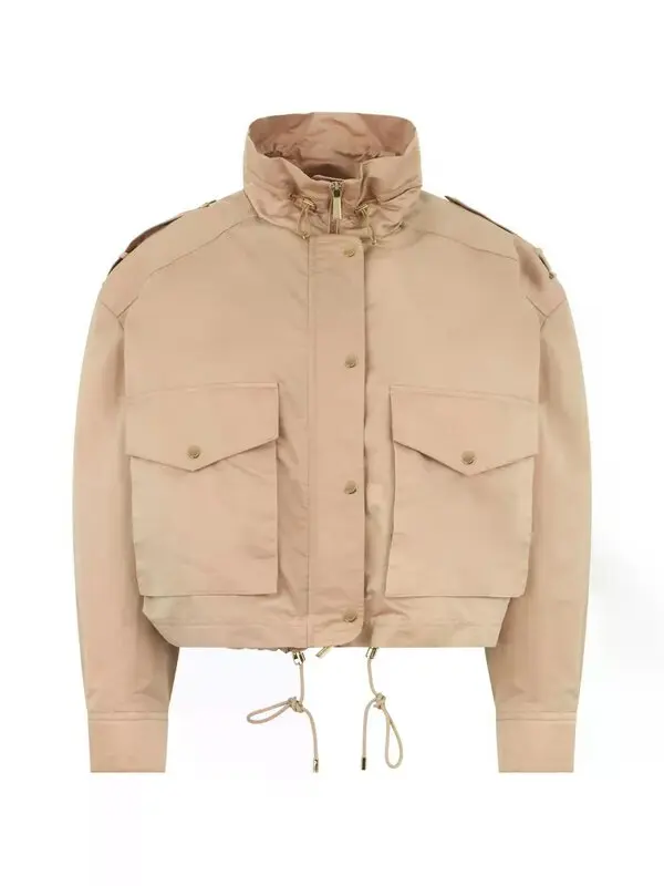 MOORER Cropped Jacket - Neutrals