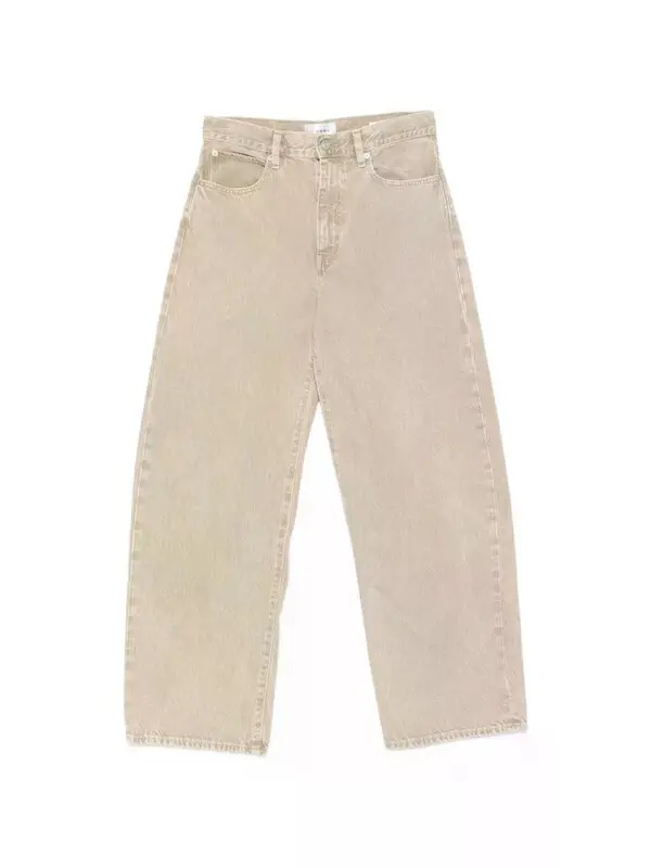 FRAME The Bow Wide-leg Jeans - Neutrals