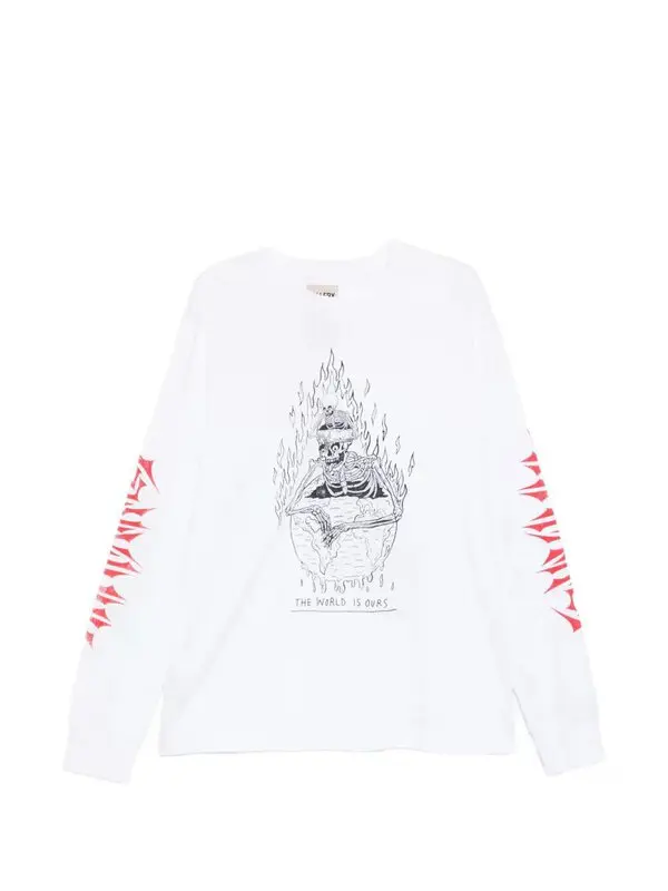 GALLERY DEPT. Graphic-print Long-sleeve T-shirt - White