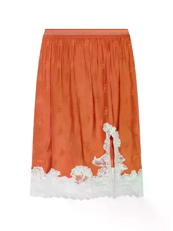 Lacoste Runway Landscape Skirt - Orange