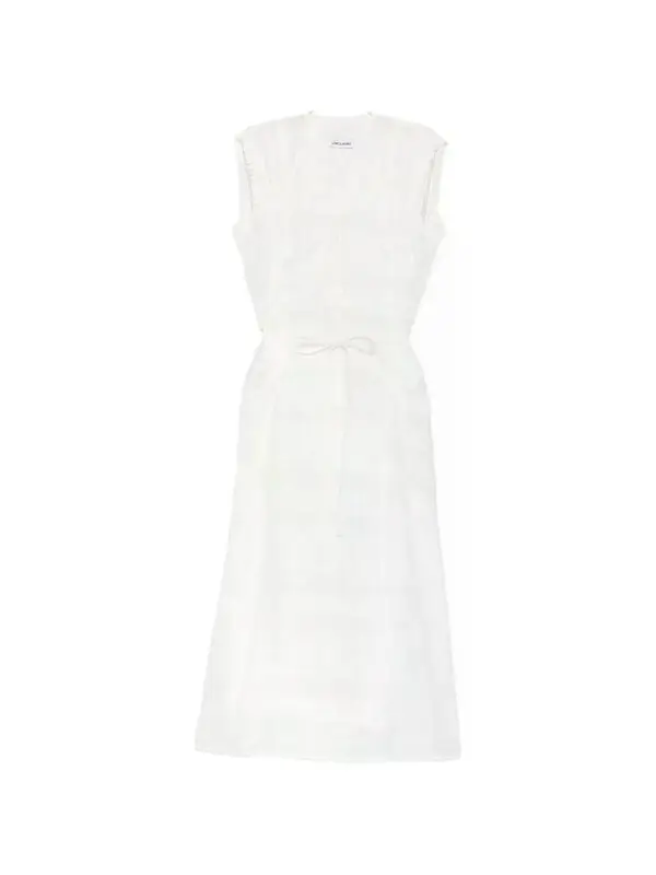 LOW CLASSIC Tie-waist Midi Dress - White