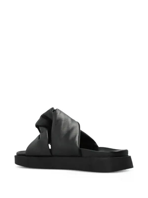 Inuikii Knotted Leather Sandals - Black