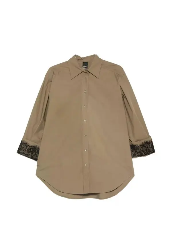 Pinko Lace-trimmed Shirt - Brown
