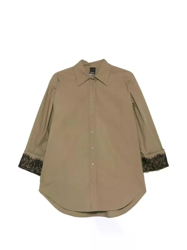 Pinko Lace-trimmed Shirt - Brown