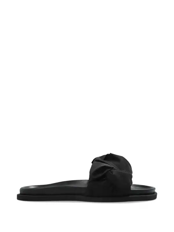 Inuikii Knotted-upper Flat Sandals - Black