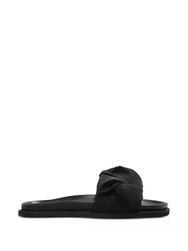 Inuikii Knotted-upper Flat Sandals - Black