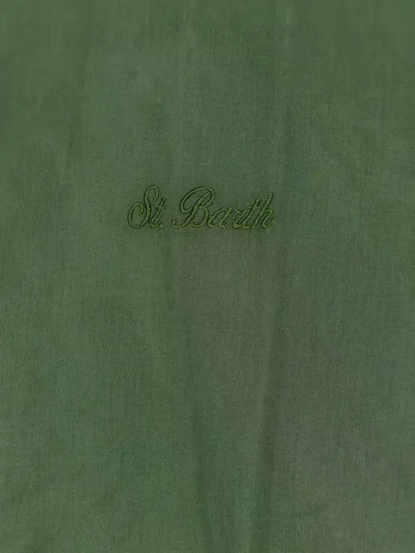 MC2 SAINT BARTH Ice Embroidered Shirt - Green