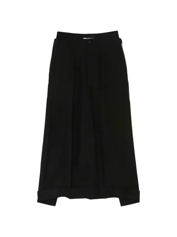 Junya Watanabe Pleated Midi Skirt - Black