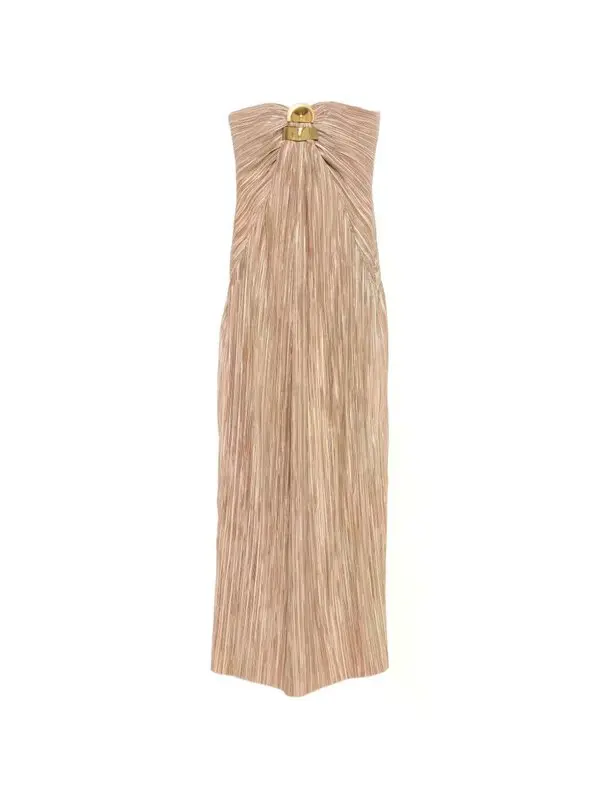 Cult Gaia Sequoia Pleated Maxi Dress - Neutrals