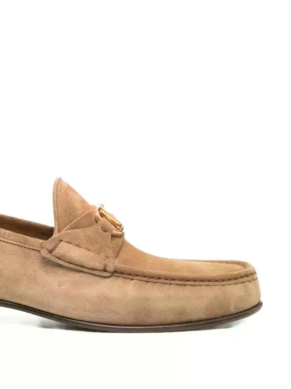 Valentino Garavani Suede Loafers - Neutrals