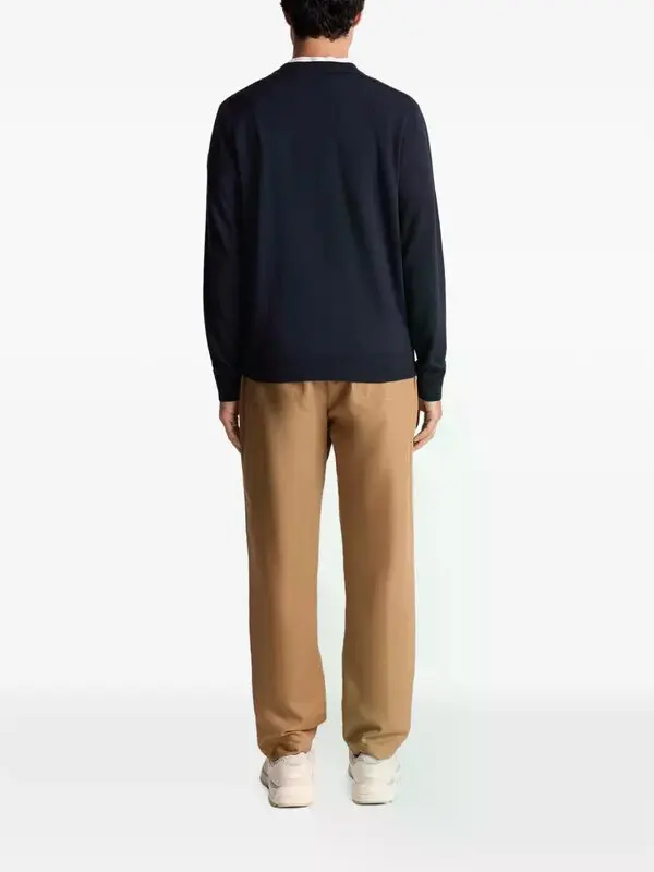 Fusalp Crew-neck Long Sleeve Sweater - Blue