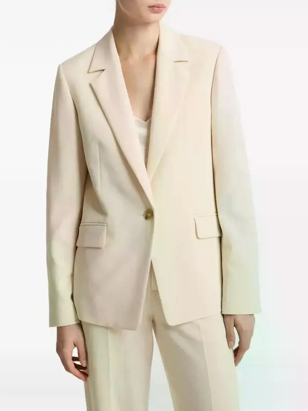 Vince Single-breasted Blazer - Neutrals