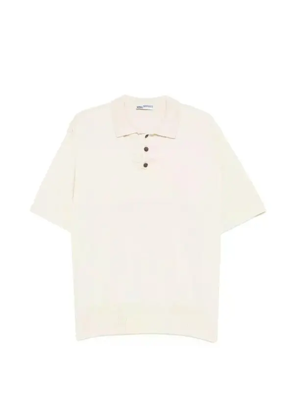 SONIA CARRASCO Buttoned Polo Top