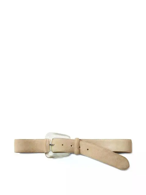 Veronica Beard Suede Resin Belt - Neutrals