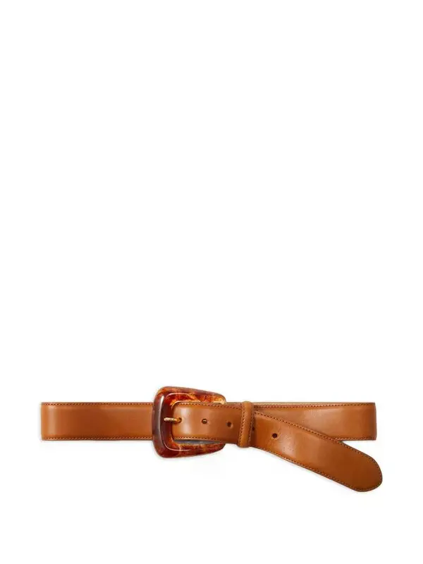 Veronica Beard Arch Resin Belt - Brown