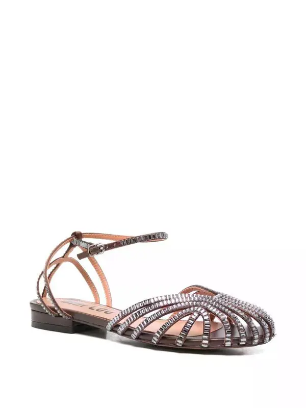 BIBI LOU Embellished Strap Sandals - Silver