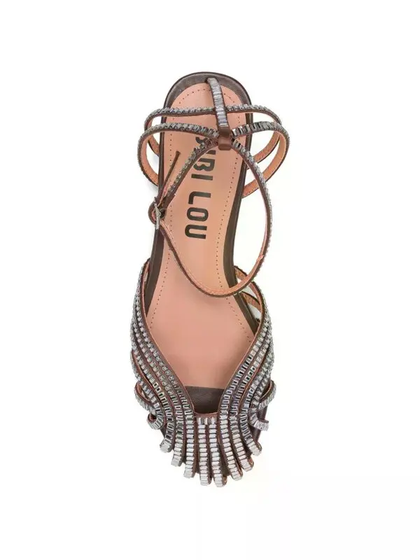 BIBI LOU Embellished Strap Sandals - Silver