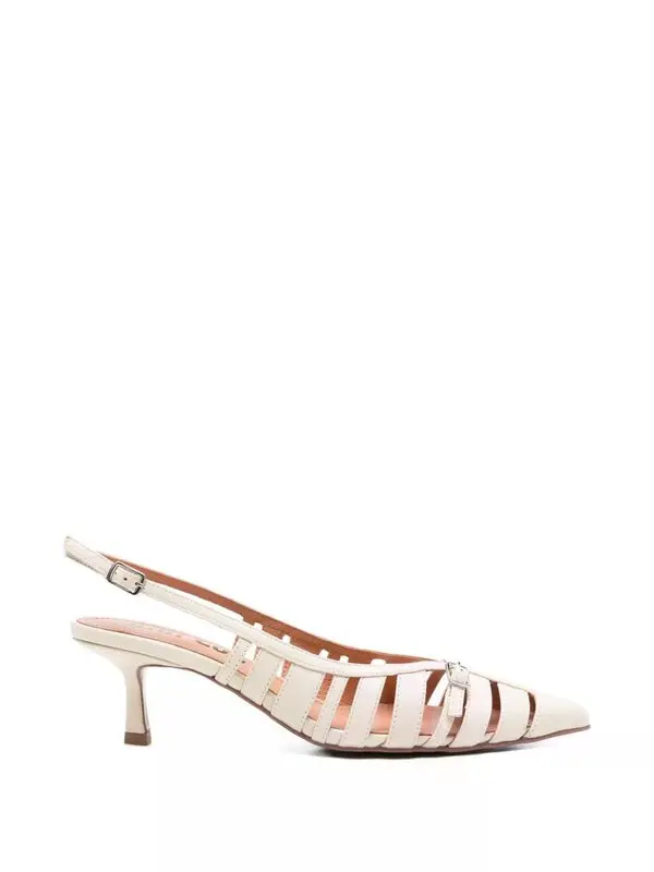 BIBI LOU Ali Caged Slingback Pumps - Neutrals