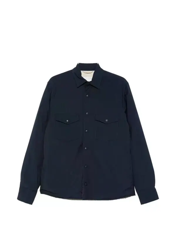 Eleventy Shirt Jacket - Blue
