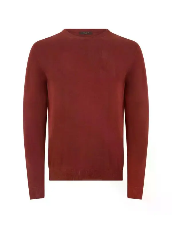 SLOWEAR Long-sleeved Crewneck Sweater - Red