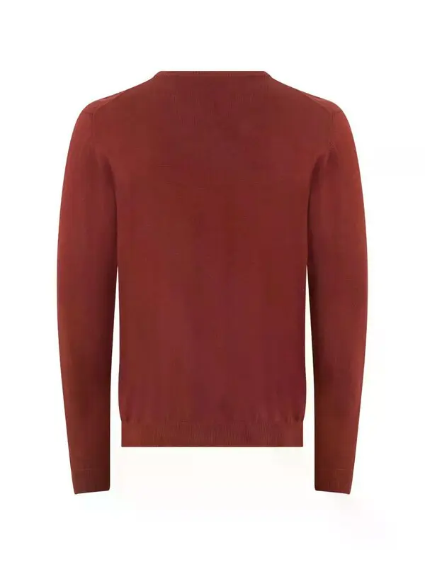 SLOWEAR Long-sleeved Crewneck Sweater - Red