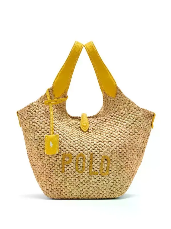 Polo Ralph Lauren Polo Play Straw Tote - Neutrals