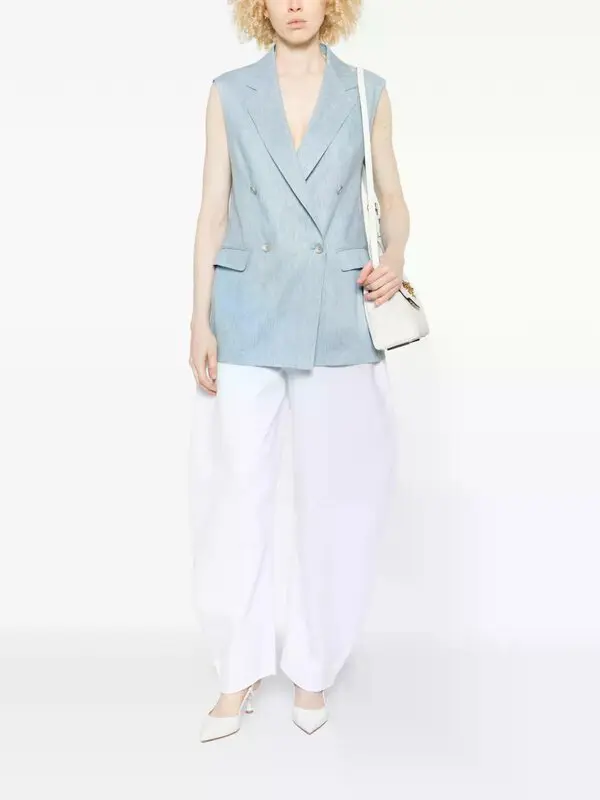 Tagliatore Bernice Double-breasted Vest - Blue