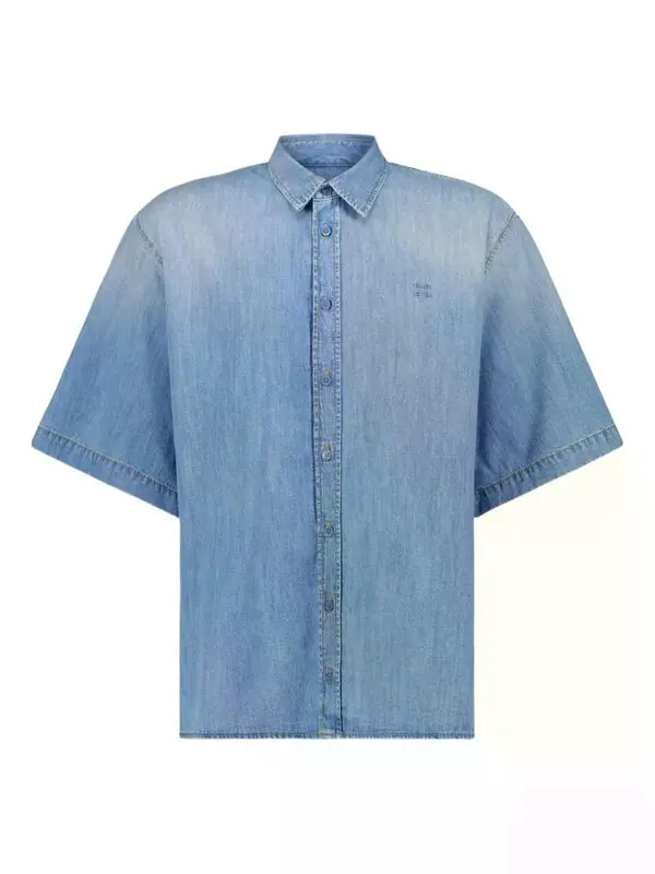 Givenchy Denim Short-sleeve Shirt