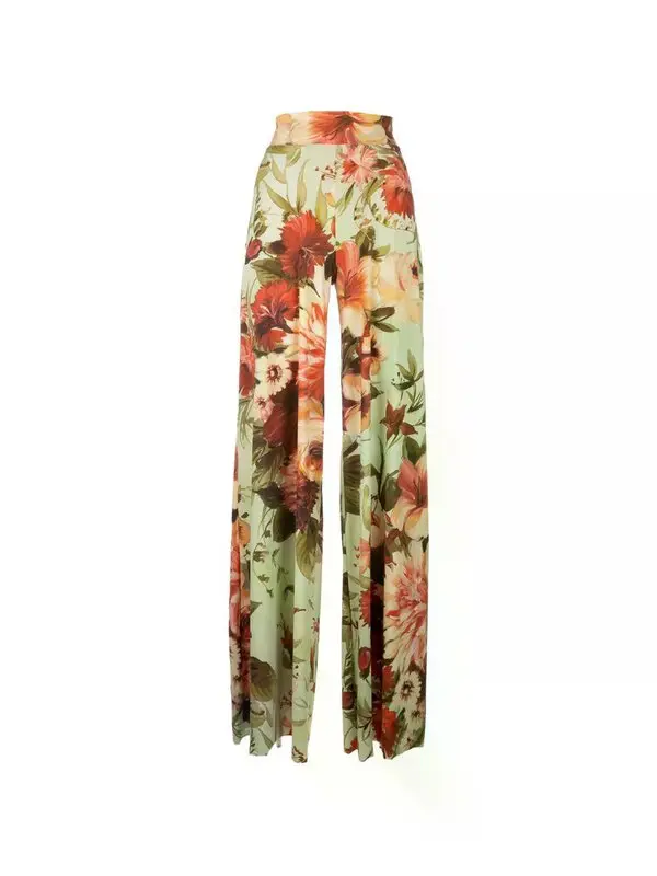 Chiara Boni La Petite Robe Floral Print Trousers - Green