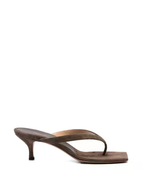 CASTAGNA Clarice Suede Sandals - Brown