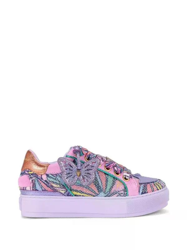Kurt Geiger Butterfly Print Southbank Sneakers - Pink