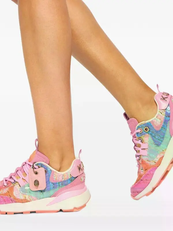 Kurt Geiger Rainbow Tweed Runner Sneakers - Pink
