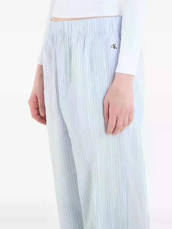 Calvin Klein Striped Wide-leg Pants
