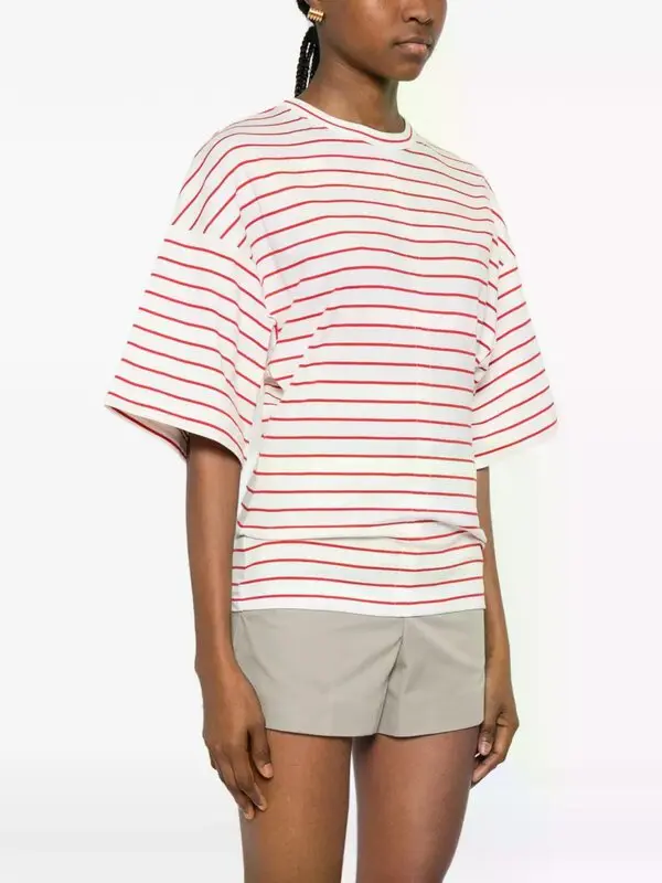 Plan C Striped T-shirt - White