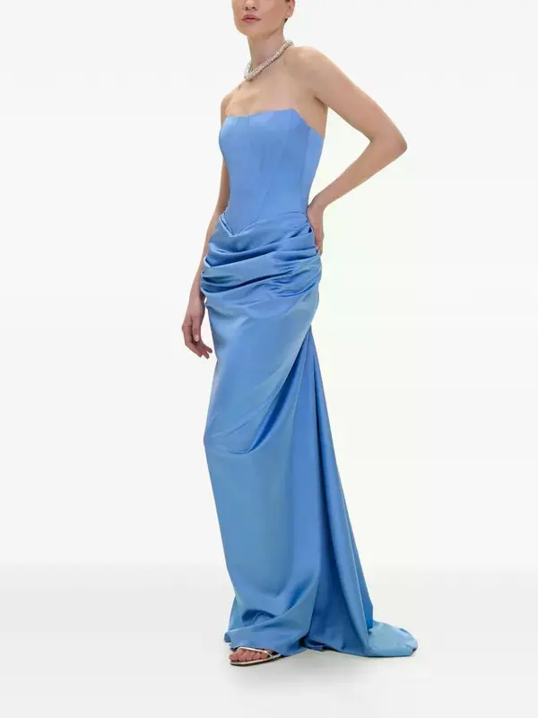 V:PM ATELIER Flavia Ruched Corset Dress