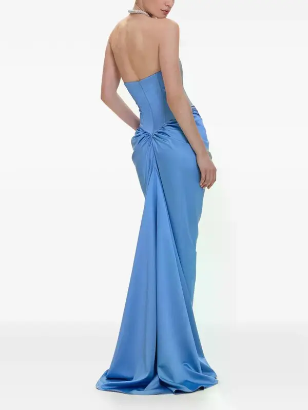 V:PM ATELIER Flavia Ruched Corset Dress