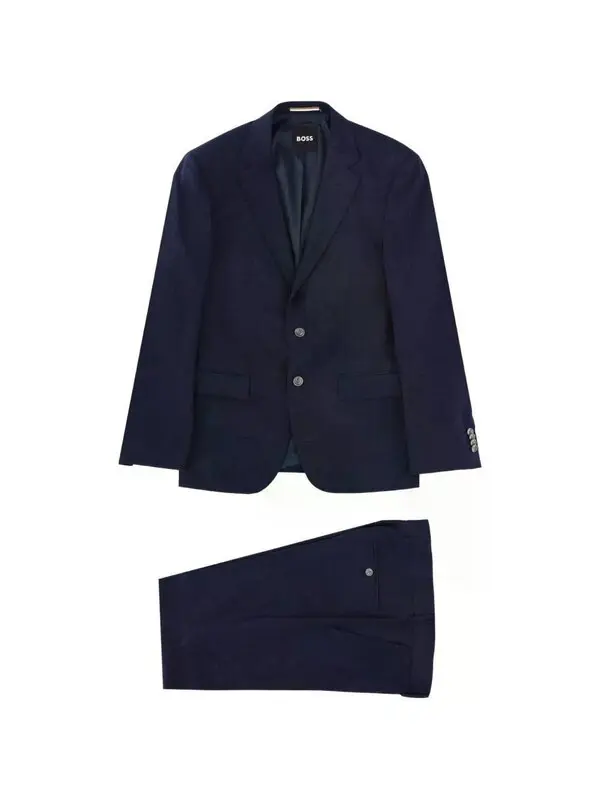 BOSS Button Two-piece Suit - Blue