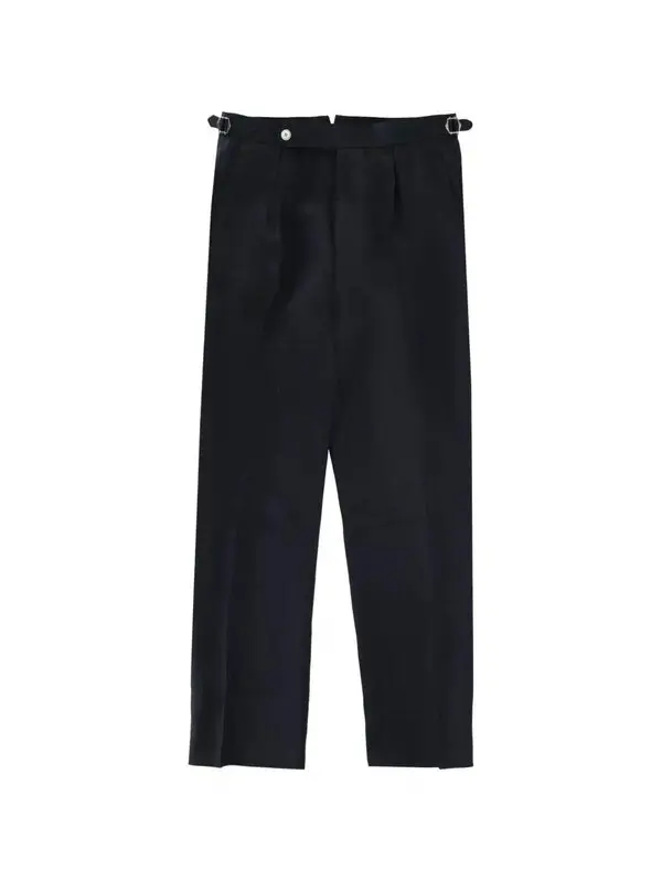 BOSS Buckle-detail Trousers - Blue